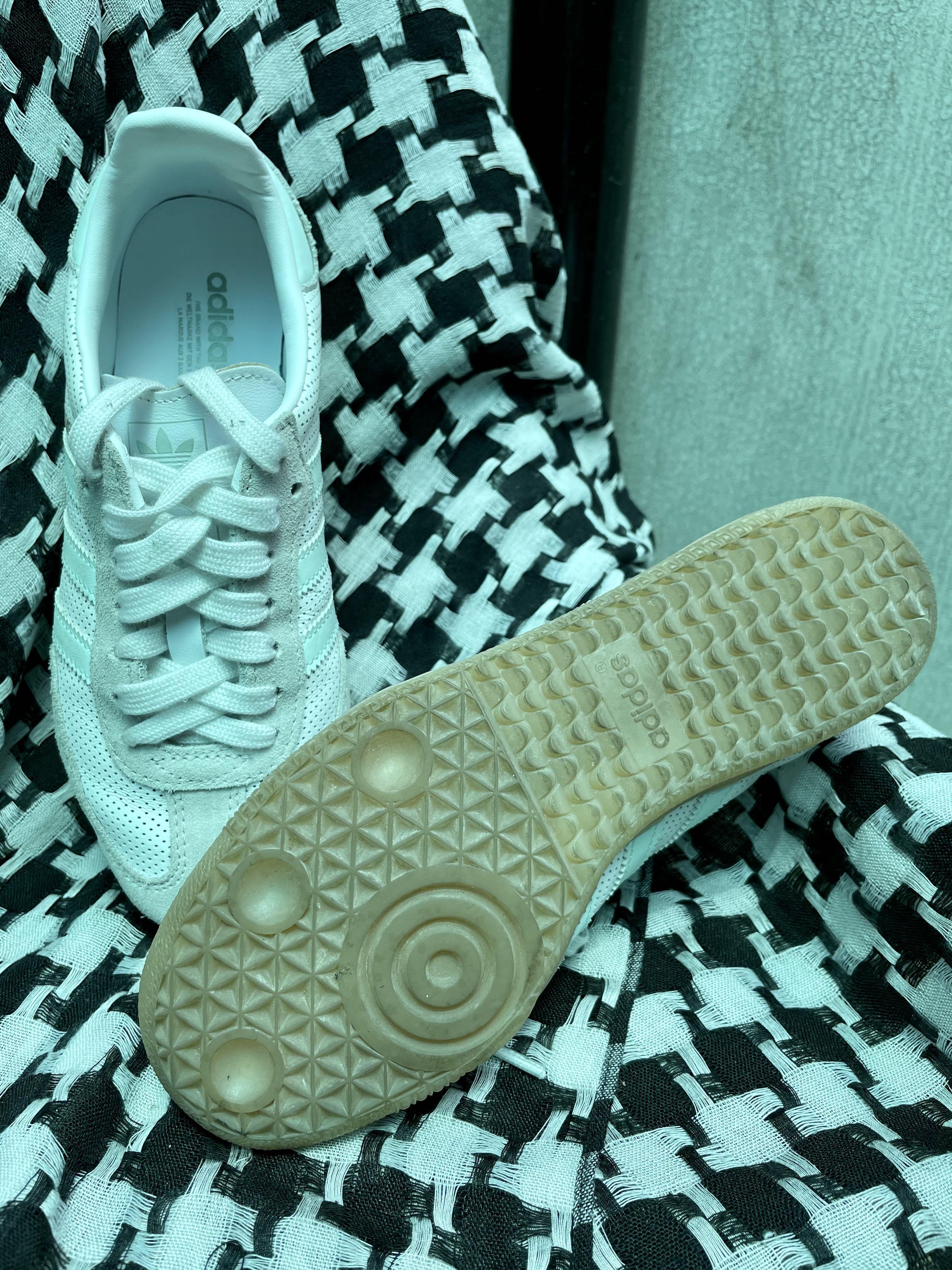 Adidas Samba OG Perforated Leather Sneakers, Women's Fashion, Footwear ...