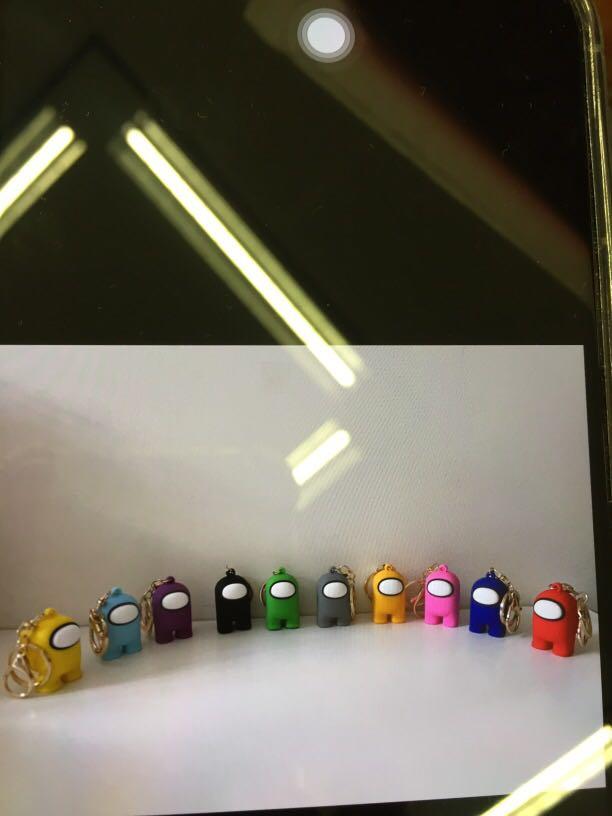 Among us keychain, Hobbies & Toys, Toys & Games on Carousell