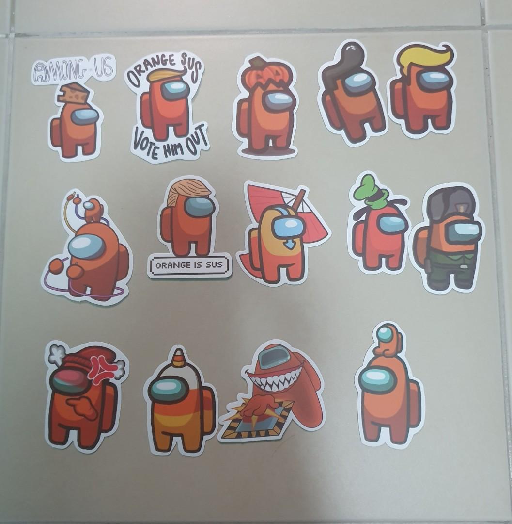 Among us stickers, Hobbies & Toys, Stationery & Craft, Art & Prints on ...