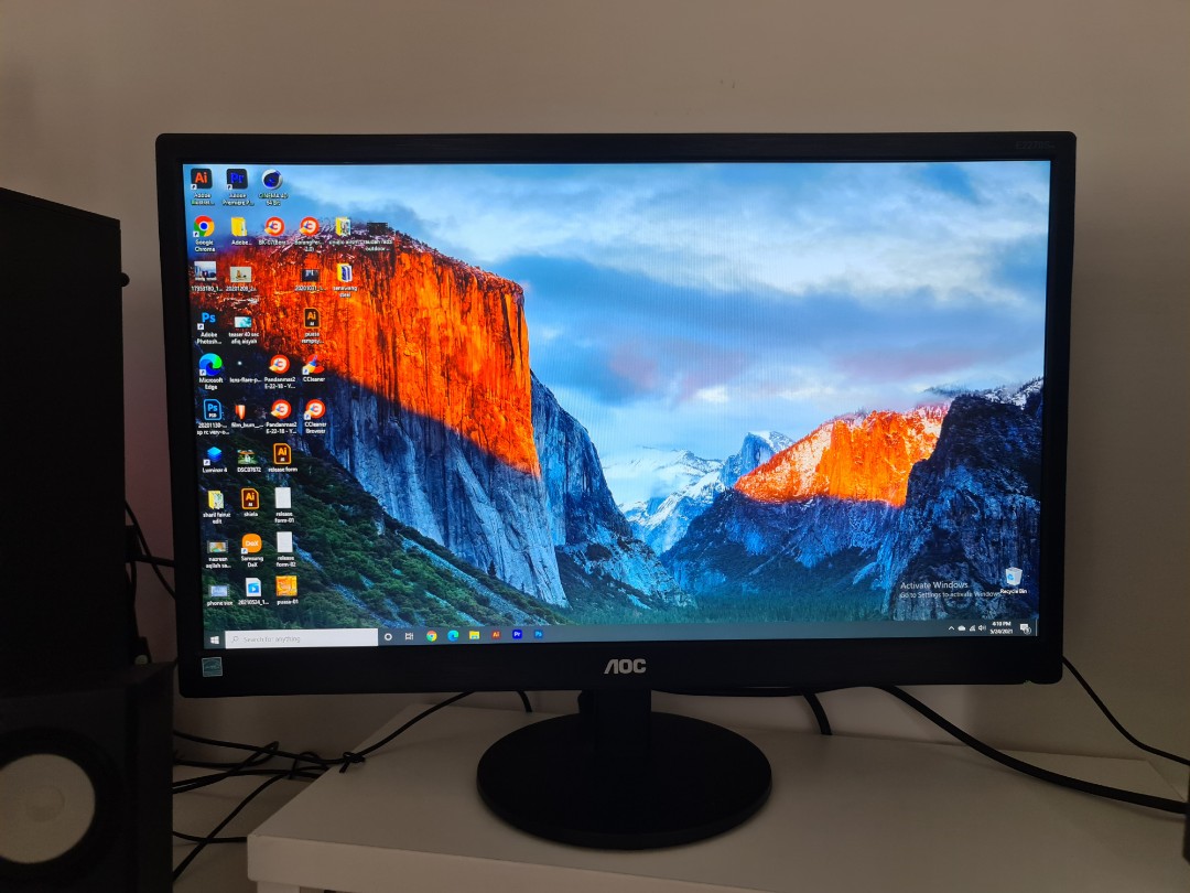 Aoc e2270sw, Computers & Tech, Parts & Accessories, Monitor Screens on ...