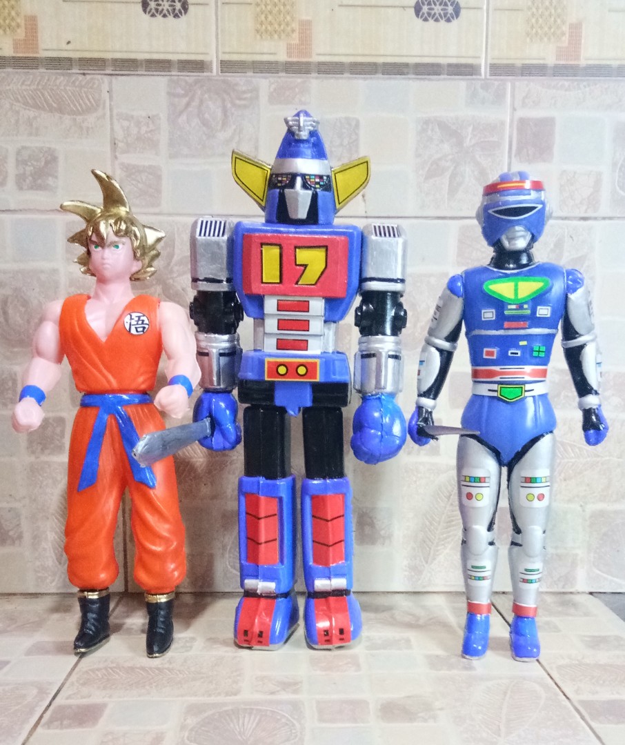 VINTAGE BOOTLEG KO BLOW MOLDED ACTION FIGURES SHAIDER GOKU DAITETSUJIN ...