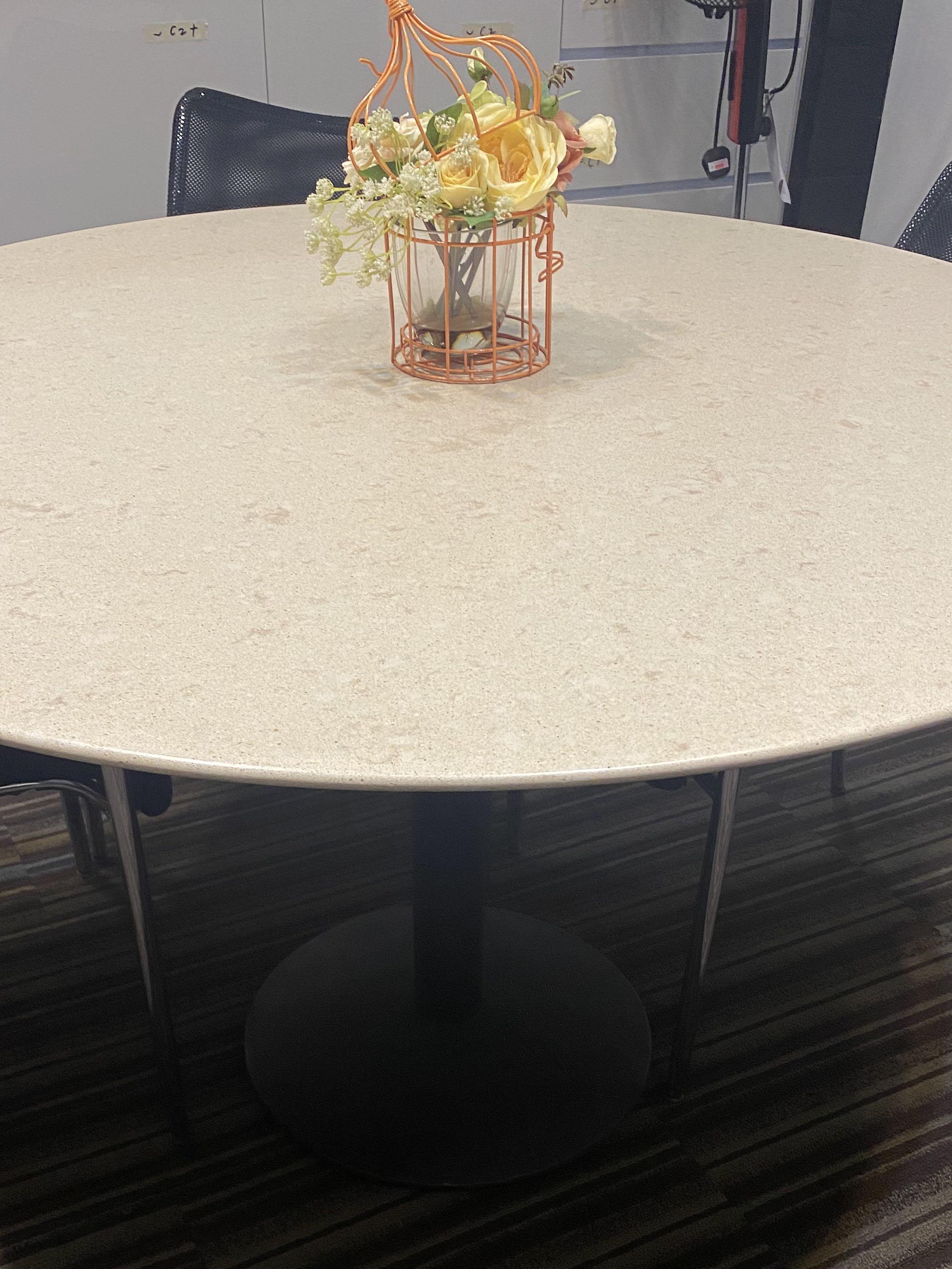 CAESARSTONE Quartz Counter Top Round Coffee Table, Furniture & Home ...