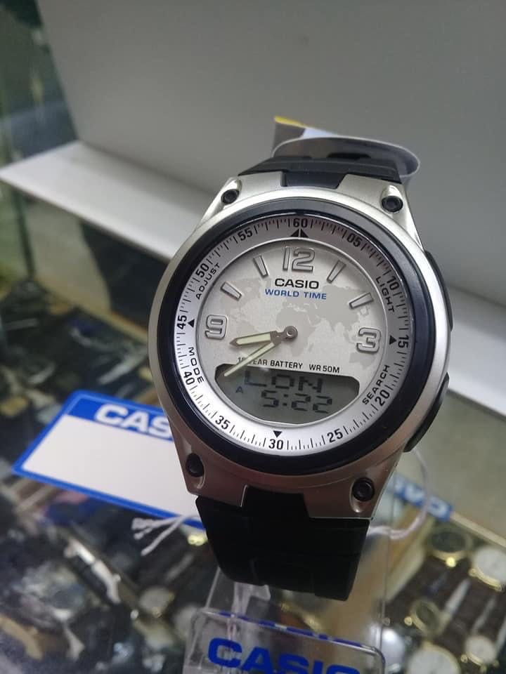 Casio World Time AW80-7A2, Men's Fashion, Watches & Accessories ...