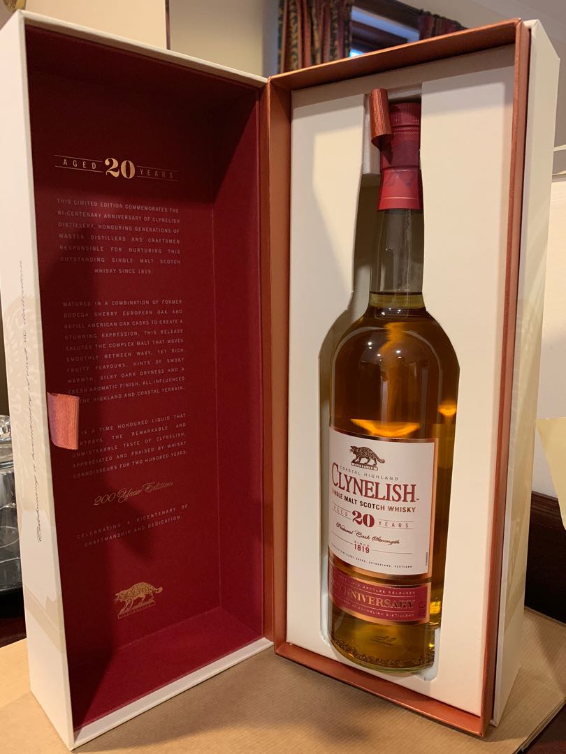 Clynelish 20 years 200th anniversary limited edition, Food & Drinks ...