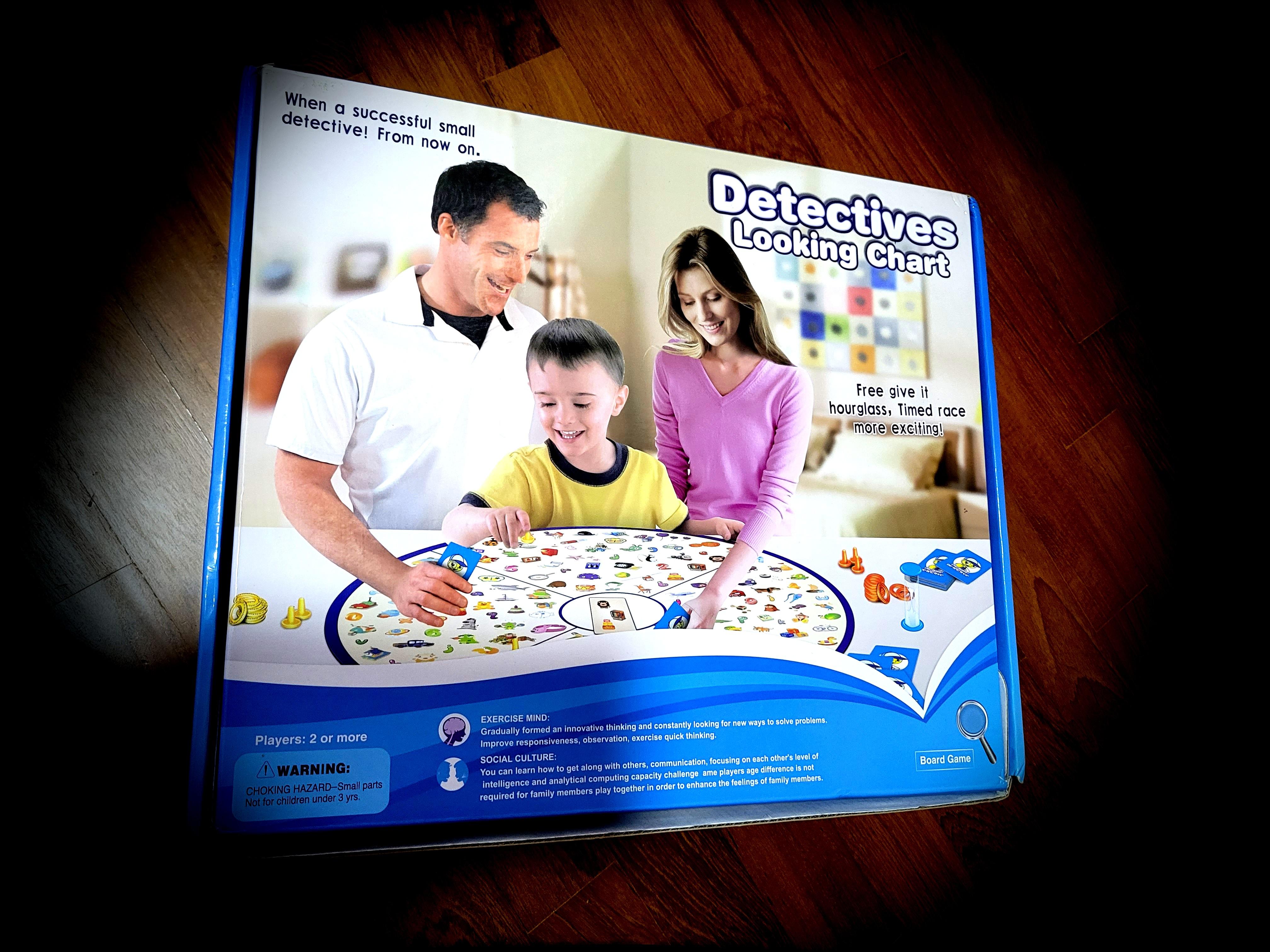 Detective looking chart. Kids board game, Hobbies & Toys, Toys & Games ...