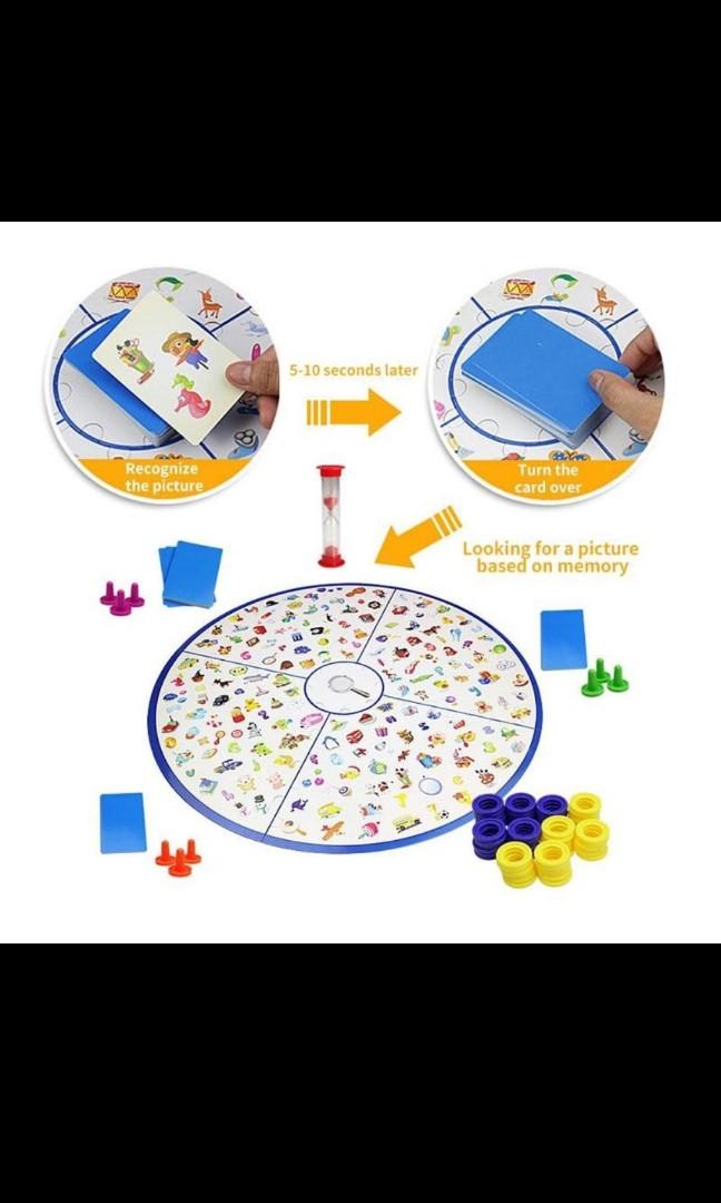 Detective looking chart. Kids board game, Hobbies & Toys, Toys & Games ...