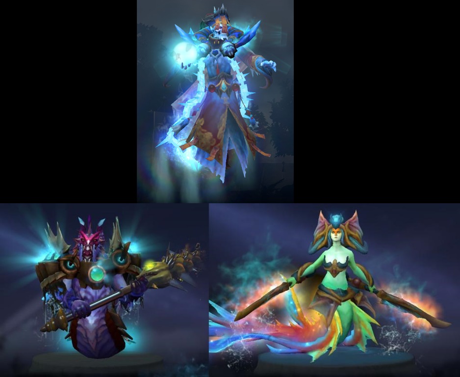 Dota 2 Immortal Items + Mythical Sets: Lich / Slardar / Naga Siren ...