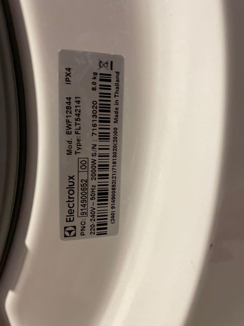 Electrolux 8kg Washer EWF12844, TV & Home Appliances, Washing Machines ...