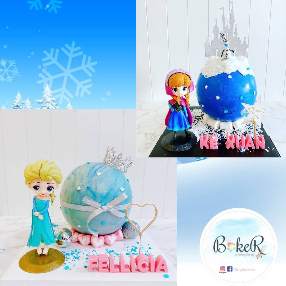 Frozen Anna / Elsa knock knock /pinata cake, Food & Drinks, Chilled ...