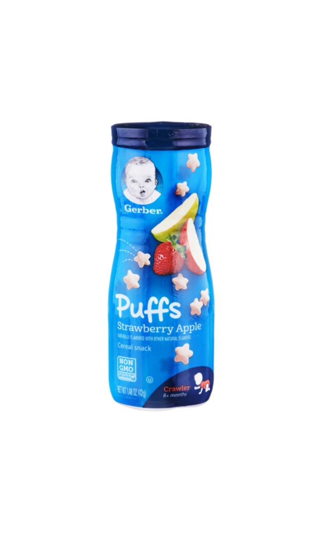 Gerber Graduates Baby Puffs - Strawberry Apple, Babies & Kids, Nursing ...