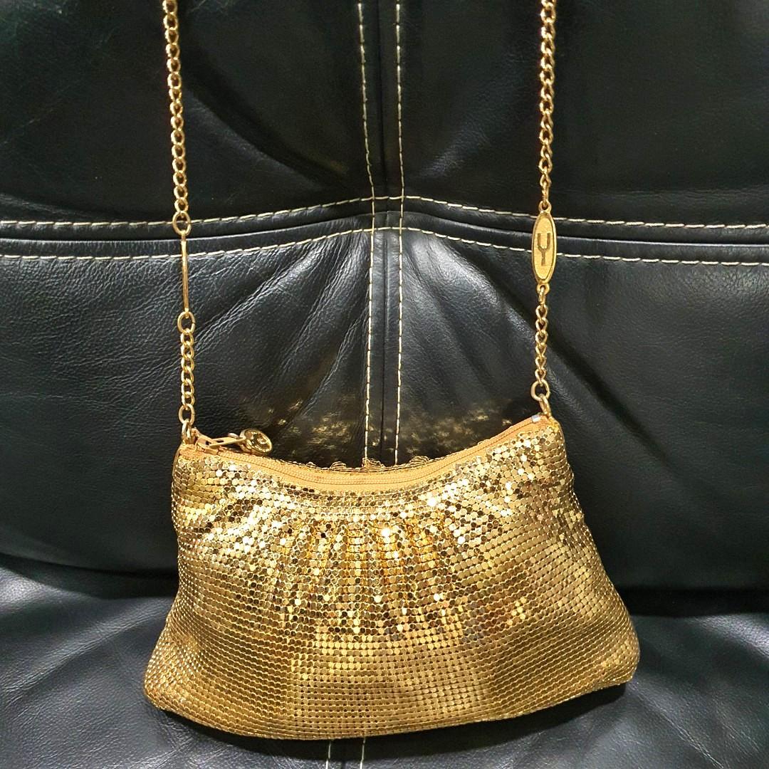 Gold Evening Sling Bag, Women's Fashion, Bags & Wallets, Cross-body ...