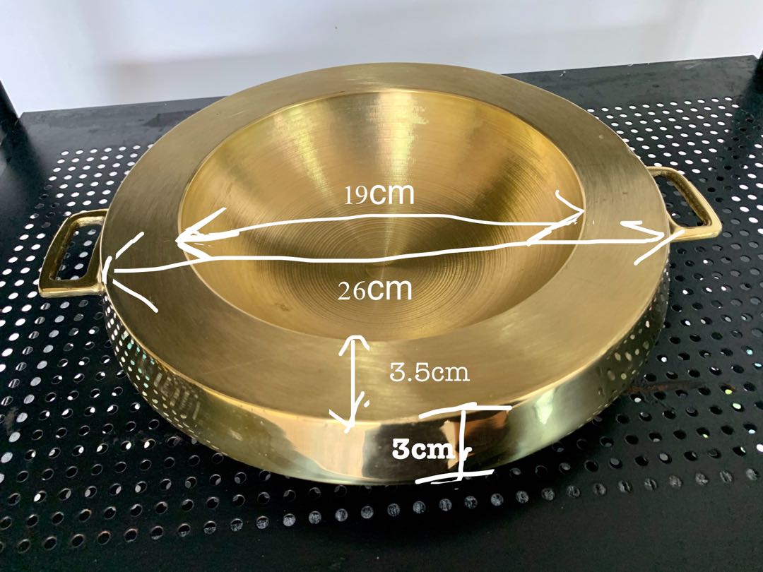 Gold/bronze Mookata bbq grill plate, TV & Home Appliances, Kitchen ...