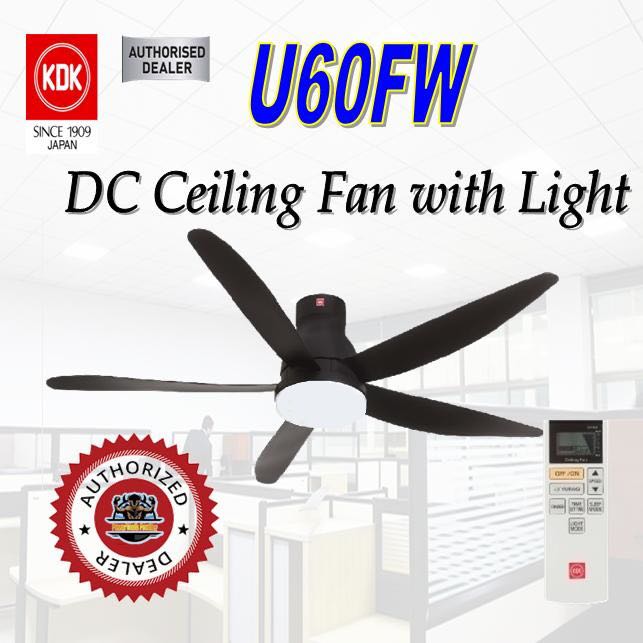KDK DC MOTOR U60FW CEILING FAN, Furniture & Home Living, Lighting ...