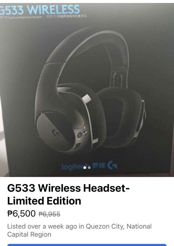 Logitech G533 Wireless Headset, Audio, Headphones & Headsets on Carousell
