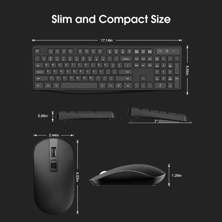 M(1) wireless keyboard and mouse set PC230A, Keyboard and Mouse ...