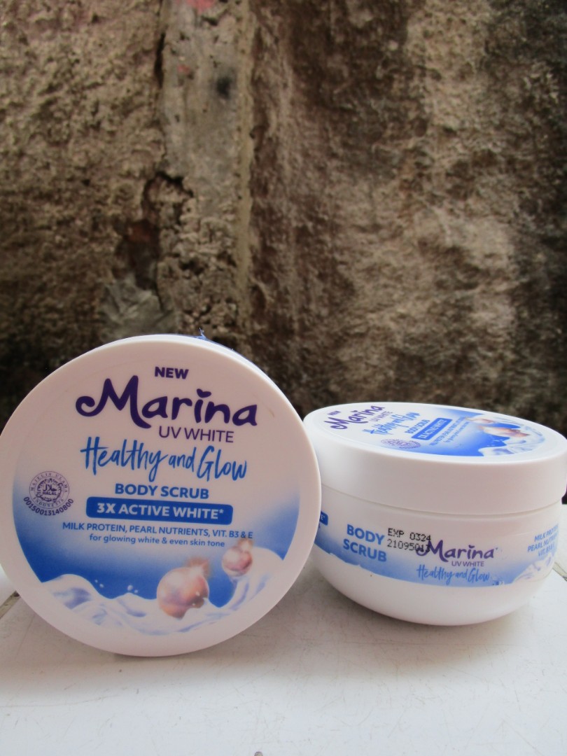 Marina body scrub original, Kesehatan & Kecantikan, Kulit, Sabun ...