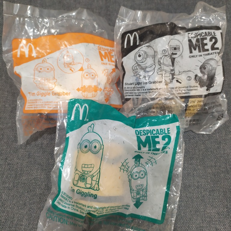 McDonalds Minions Despicable ME2 Happy Meal Toys, Hobbies & Toys, Toys ...