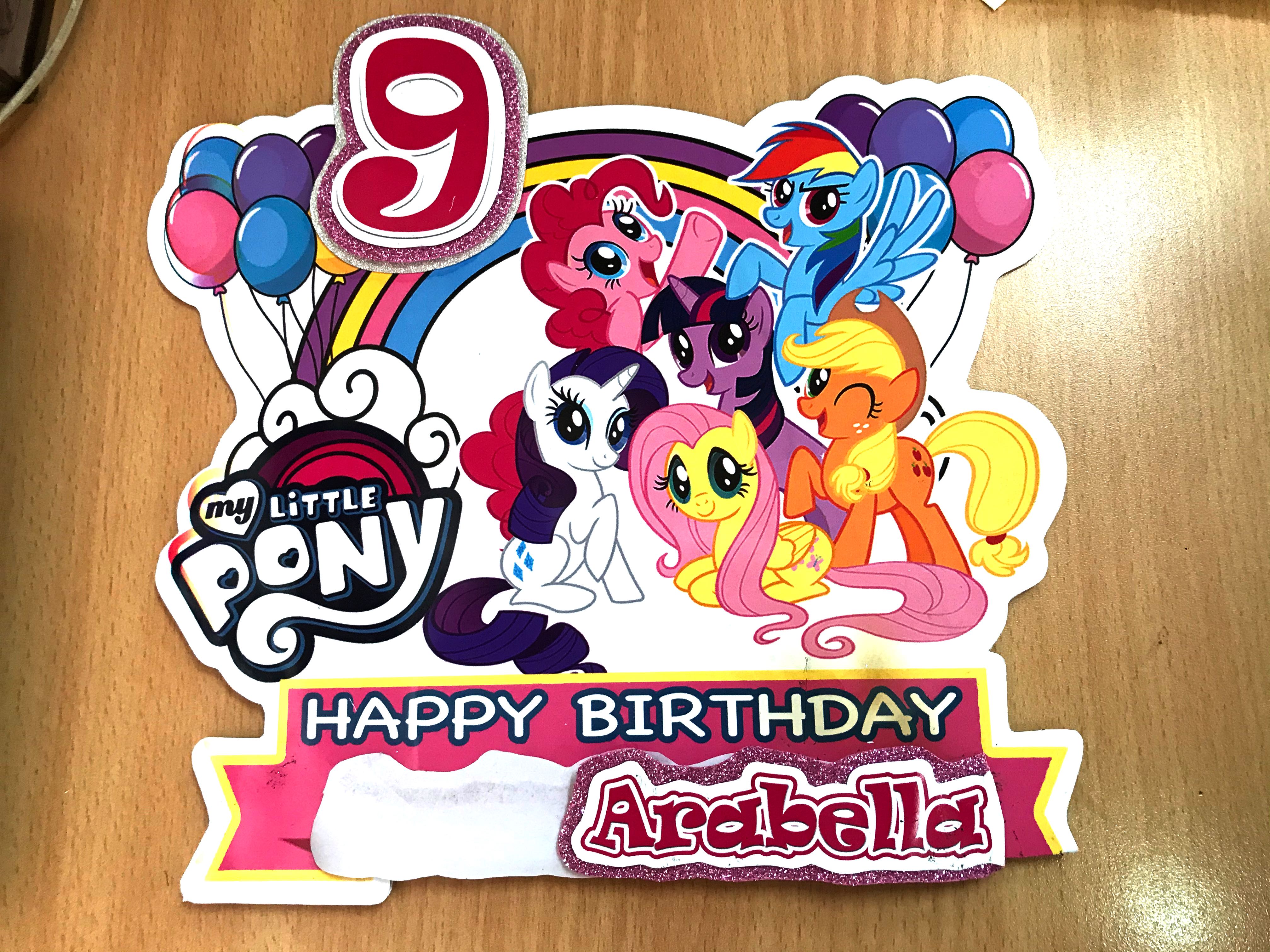 My little Pony cake topper, Hobbies & Toys, Stationary & Craft, Other ...