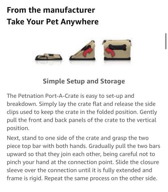 Petnation Port-A-Crate / Large Dog Carrier (Negotiable), Pet Supplies ...