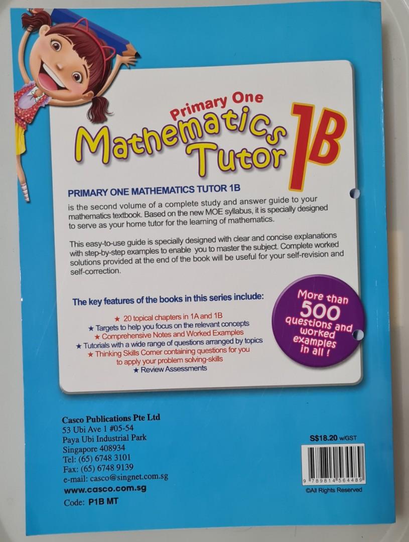 Primary One Mathematics Tutor 1B - CASCO Publications, Hobbies & Toys ...
