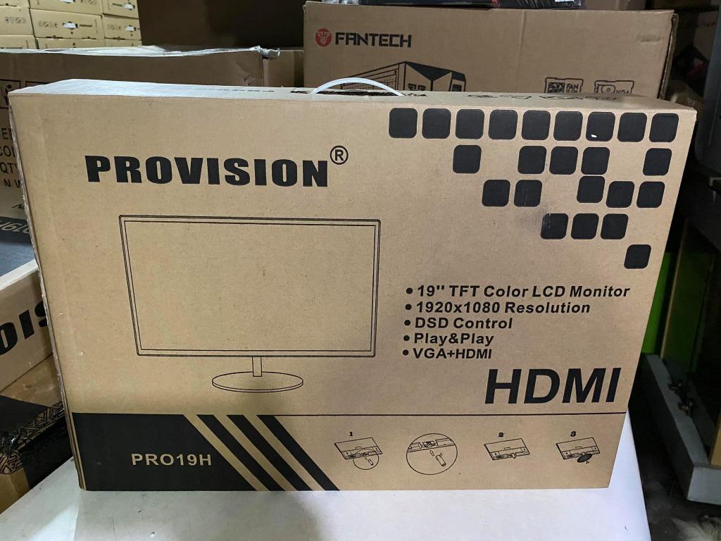 Provision 19” LED Monitor 60hz, Computers & Tech, Parts & Accessories ...