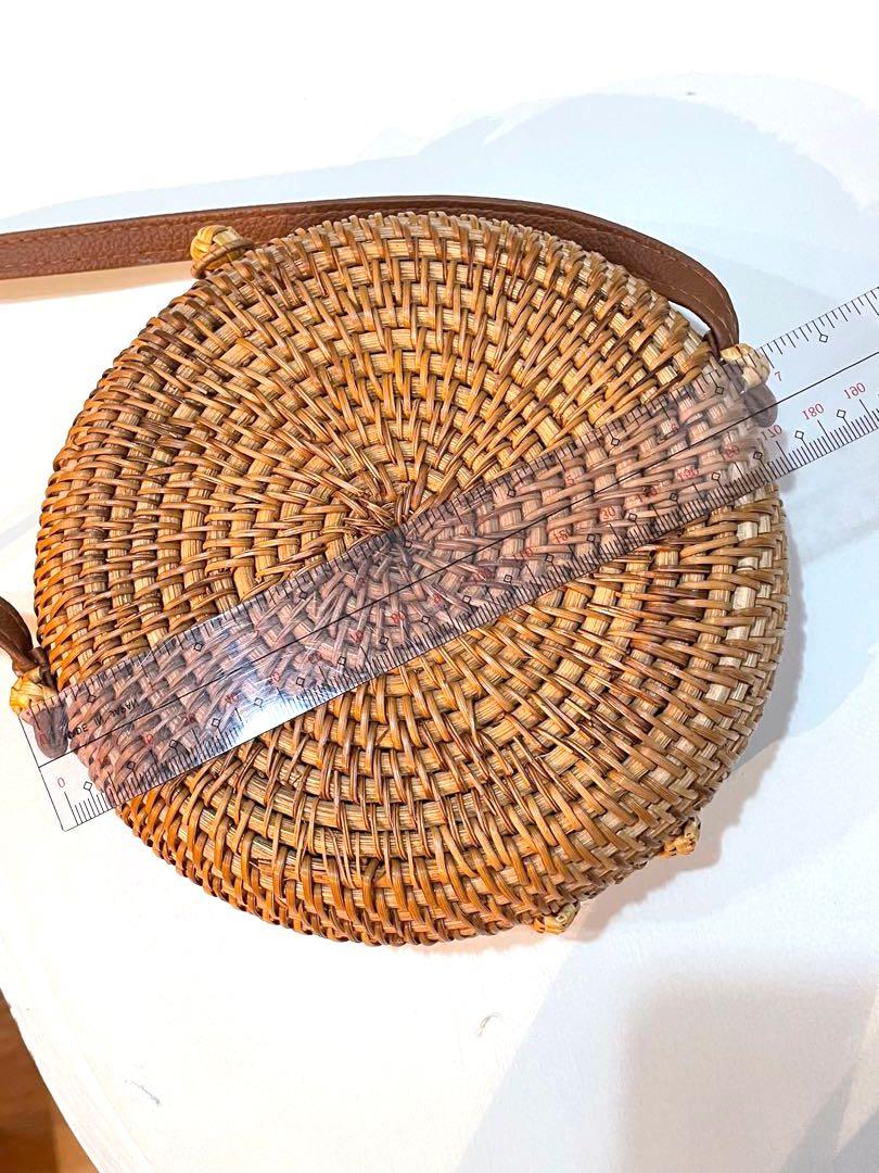 Round Rattan Native Bag, Women's Fashion, Bags & Wallets, Shoulder Bags ...