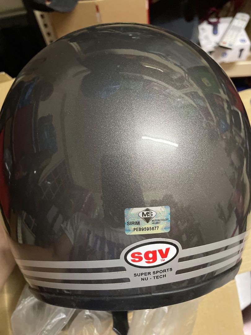 SGV open face dark grey, Auto Accessories on Carousell
