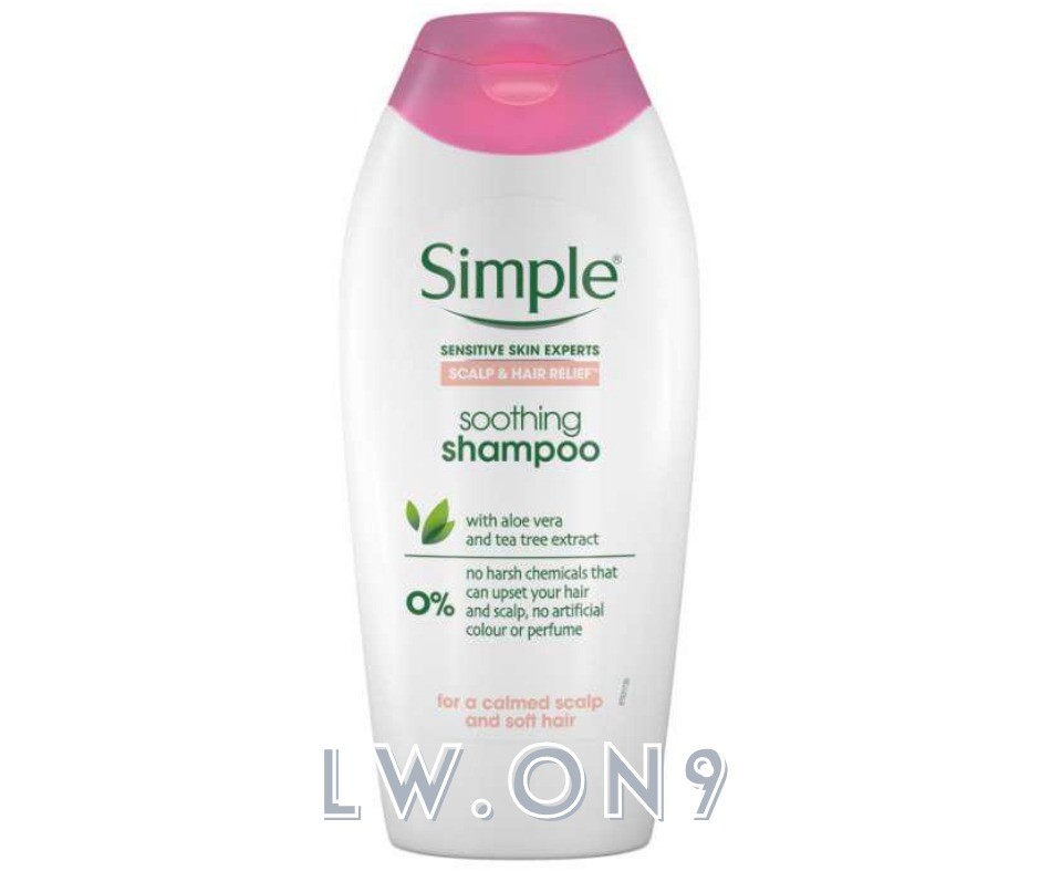 SCALP & HAIR RELIEF SIMPLE SOOTHING SHAMPOO WITH ALOE VERA AND TEA TREE ...
