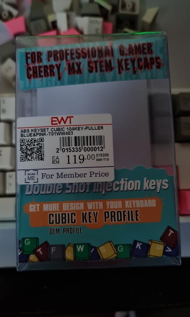 Tai-Hao cubic profile keycaps for mechanical keyboards, Computers ...