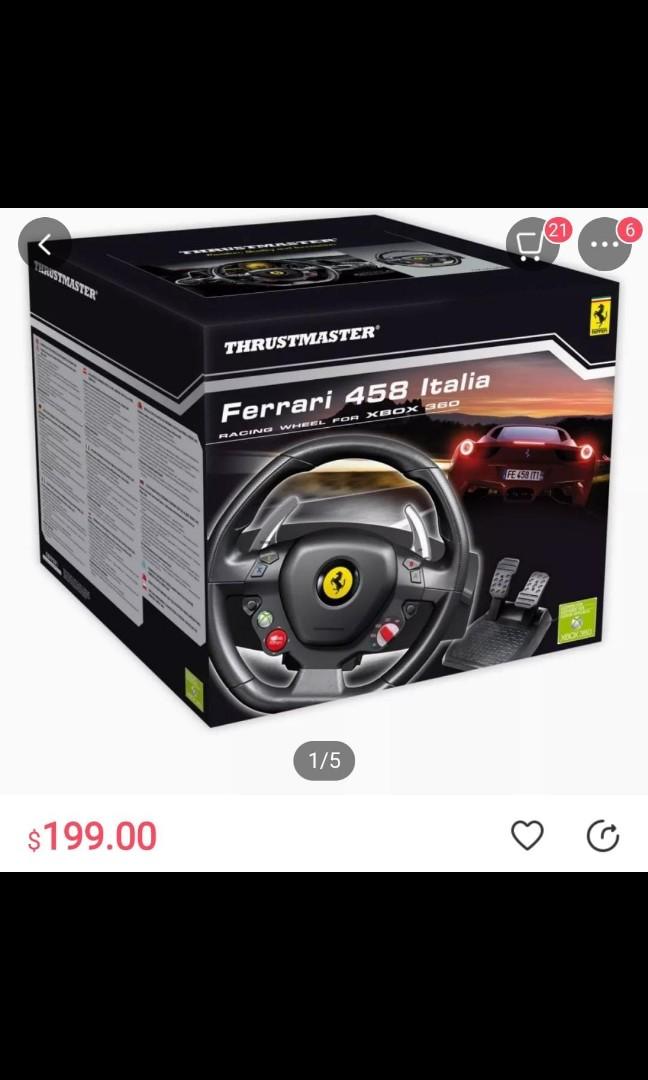 Thrustmaster Ferrari 458 Italia, Video Gaming, Video Games, Xbox on ...