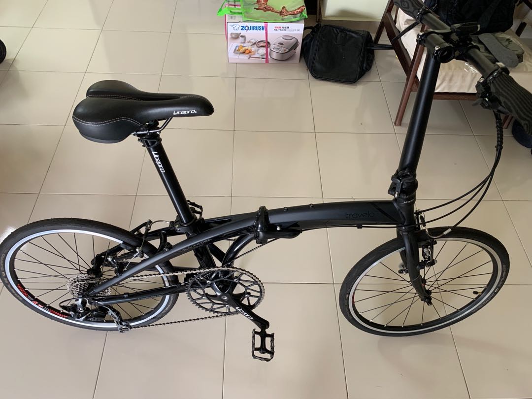 Travelo foldable bicycle (Black edition), Sports Equipment, Bicycles ...