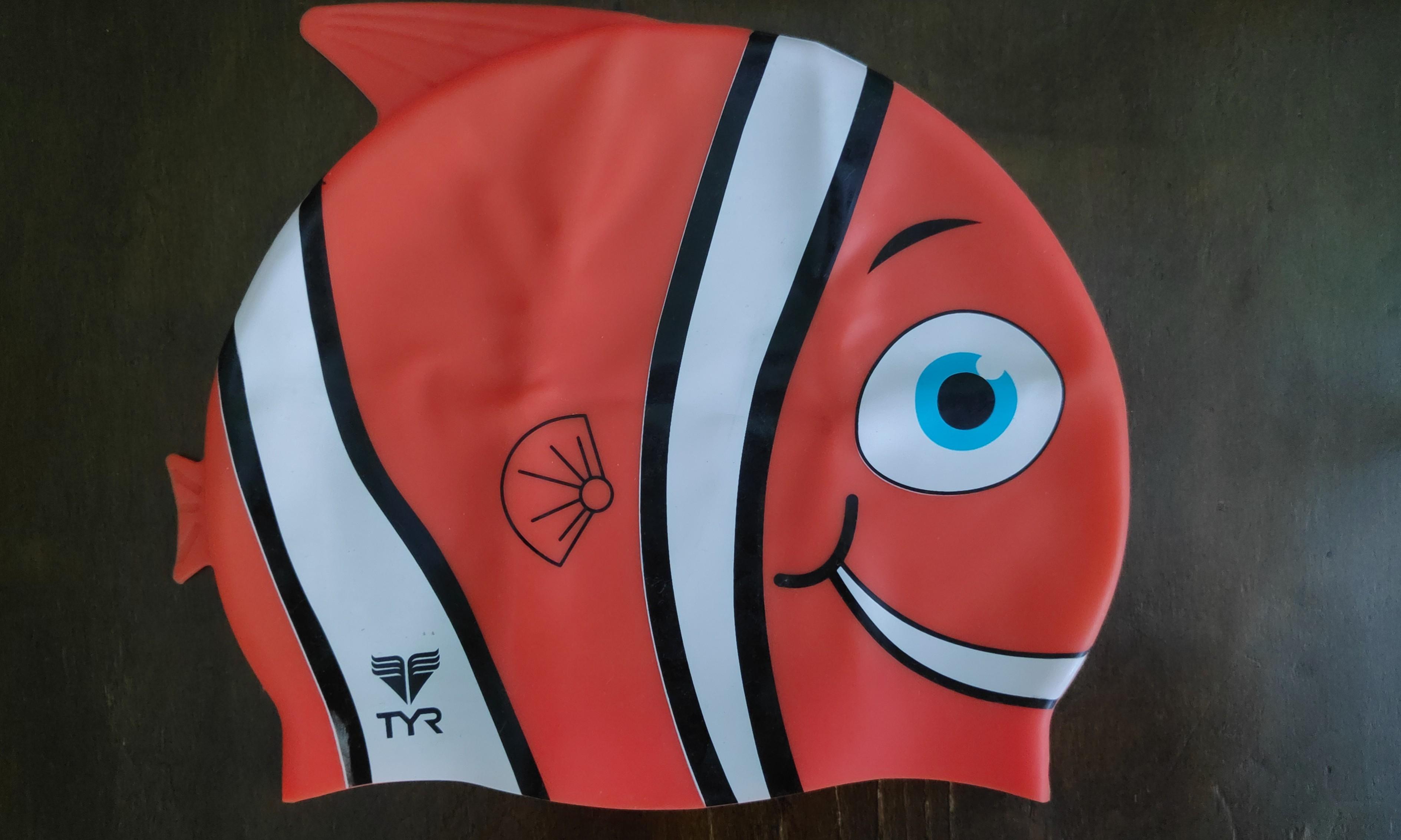 TYR swim cap NEMO, Sports Equipment, Sports & Games, Water Sports on ...