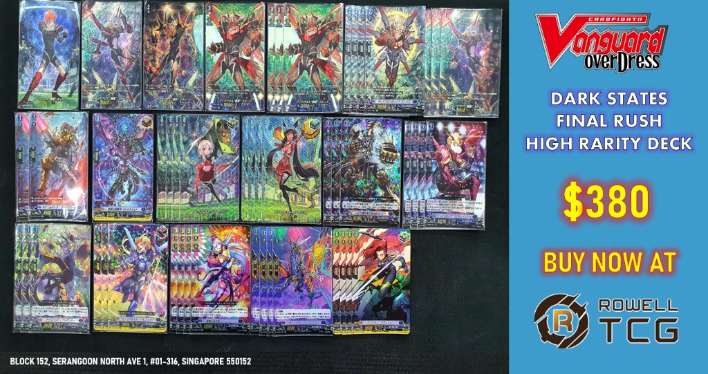 Vanguard overDress Dark States Final Rush High Rarity Deck, Hobbies ...