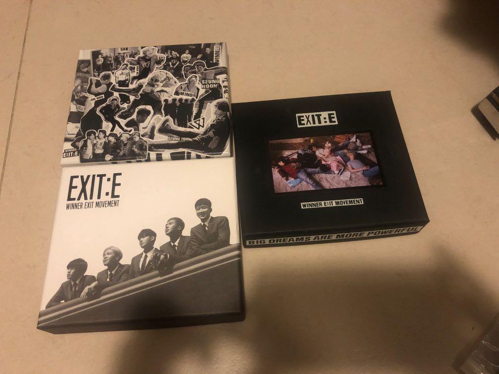 Winner Exit :E album 淨專 一套三隻, 興趣及遊戲, 收藏品及紀念品, 韓流 - Carousell