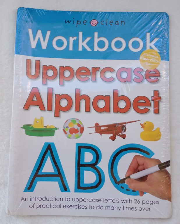 Wipe Clean Workbook Uppercase Alphabet (ABC), Hobbies & Toys, Books ...