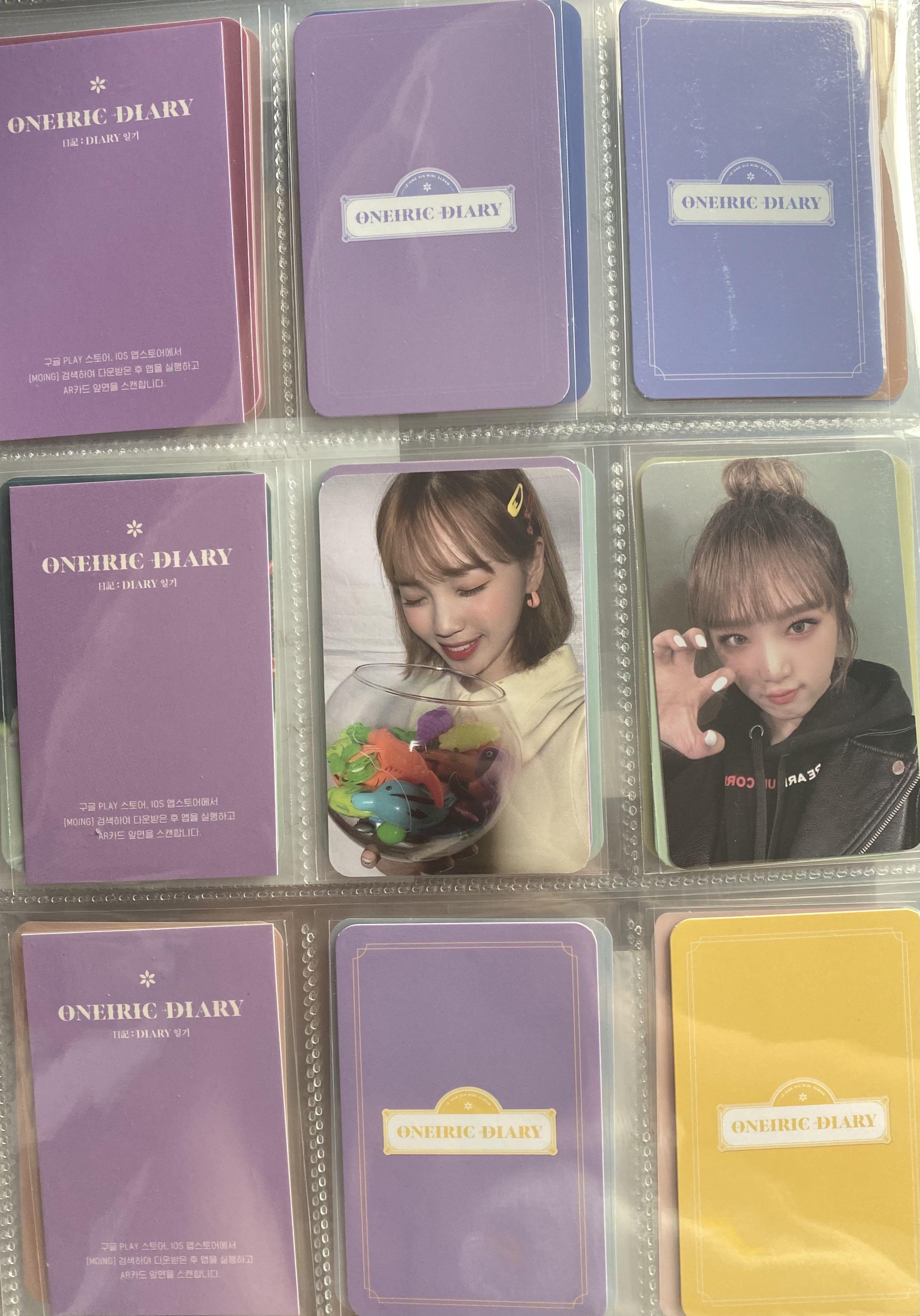 [WTS/WTT]{UPDATED} Izone oneiric diary one reeler photocards pcs eunbi yena chaewon cheap ...