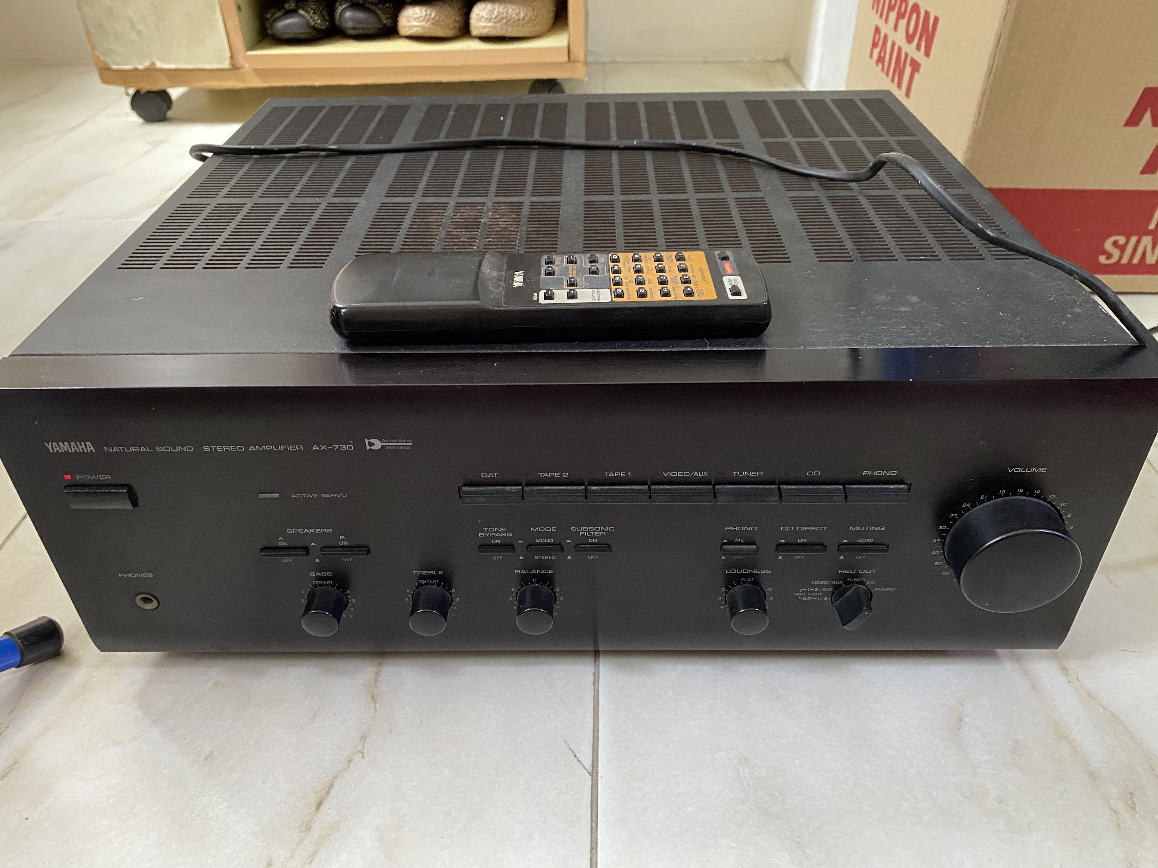 Yamaha Stereo Integrated Amplifier AX-730, Audio, Other Audio Equipment ...