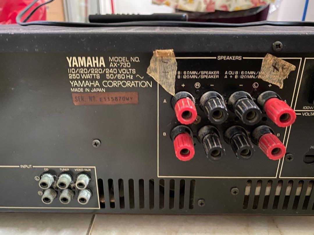 Yamaha Stereo Integrated Amplifier AX-730, Audio, Other Audio Equipment ...