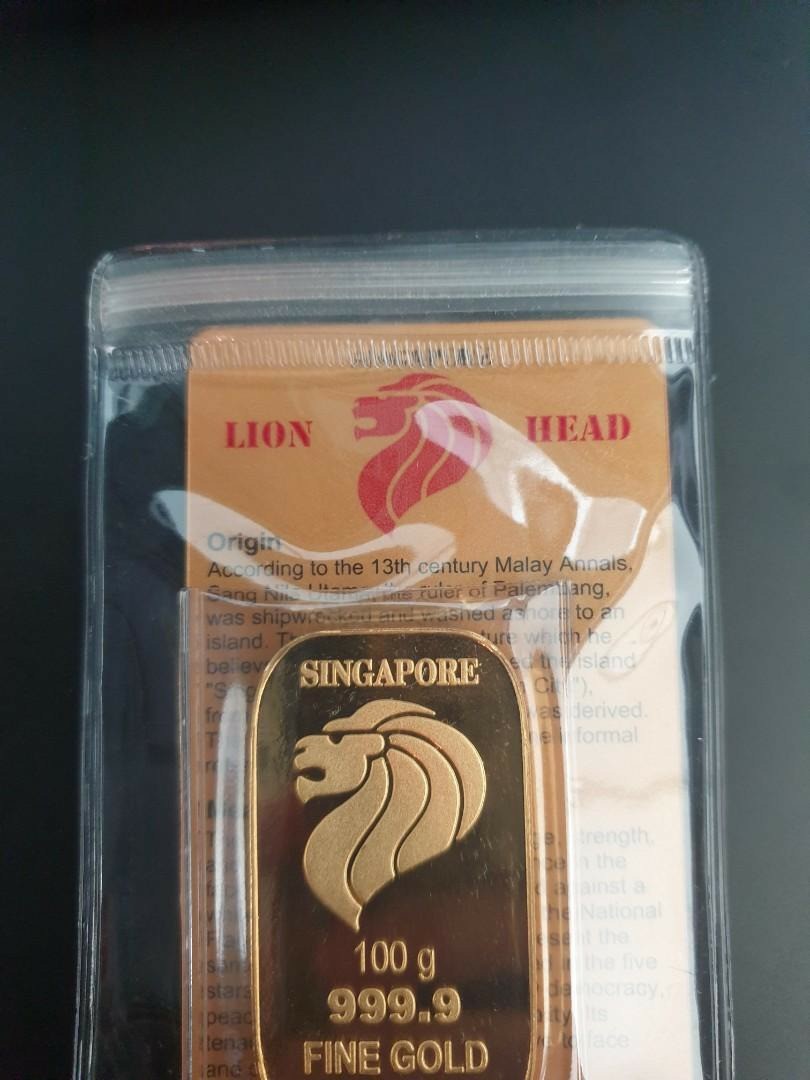100 grams Singa Gold fine gold bar, Women's Fashion, Jewelry ...