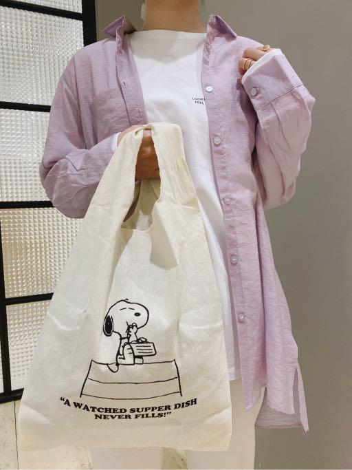 現貨！日本直送＊ Peanuts x Lepsim Totebag 帆布袋 The Outsiders Snoopy 花生漫畫環保袋購物袋, 名牌, 手袋及銀包 - Carousell