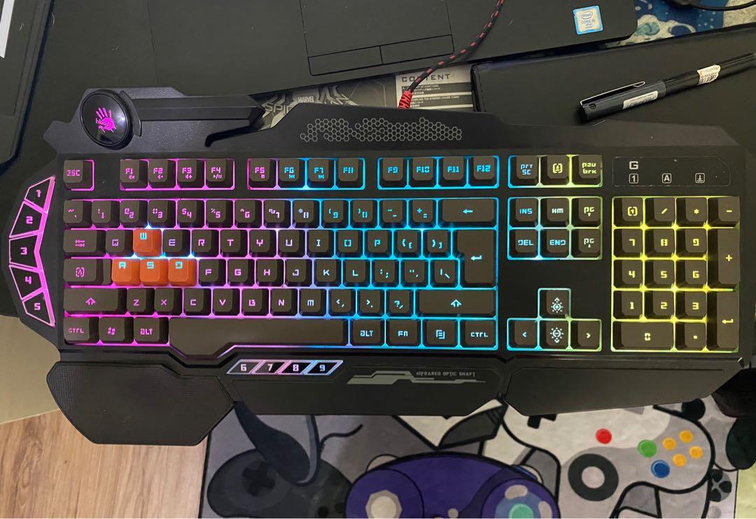 A4 tech RGB Gaming Keyboard, Computers & Tech, Parts & Accessories ...