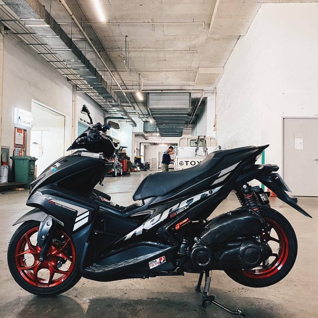 Aerox full overhaul 🔥, Motorcycles, Motorcycle Accessories on Carousell