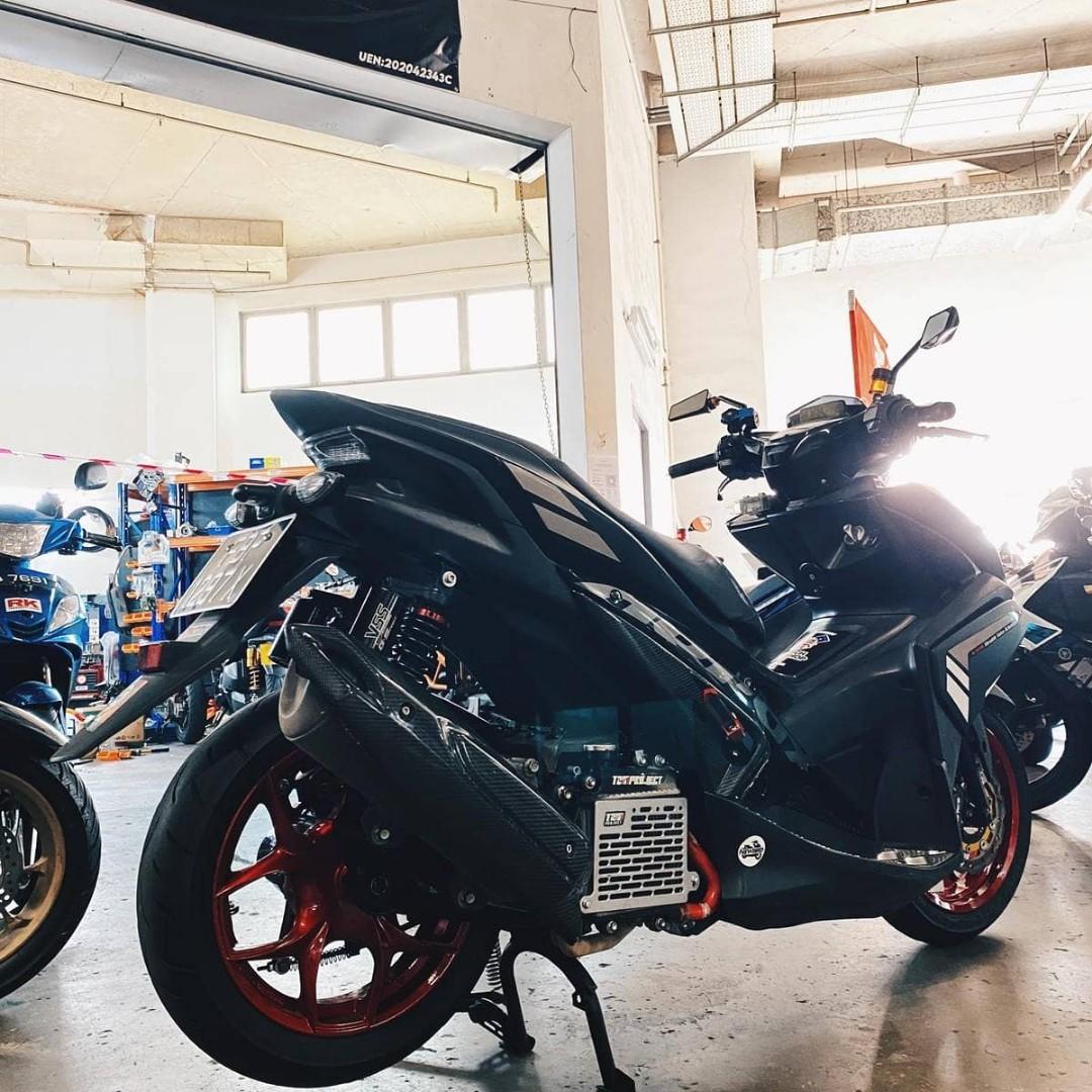 Aerox full overhaul 🔥, Motorcycles, Motorcycle Accessories on Carousell