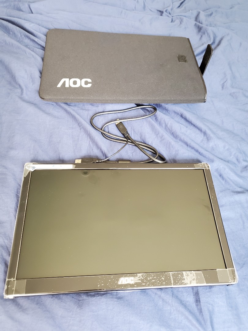 AOC portable USB monitor E1659FWU 15.6" Display, Computers & Tech ...