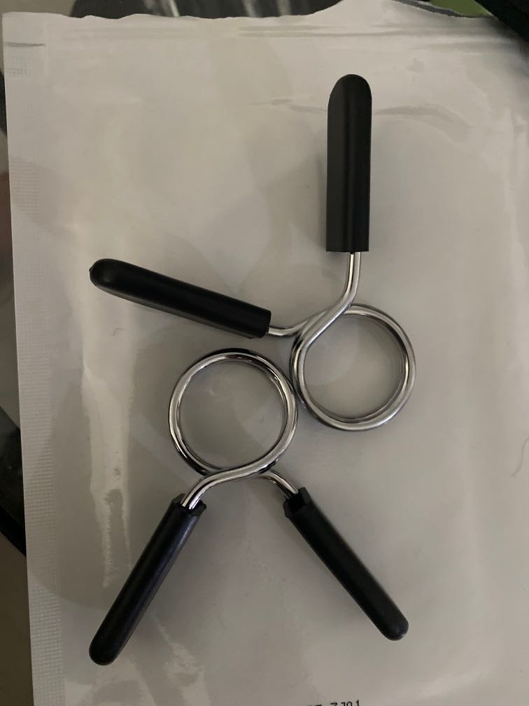 Barbell Clips Classic 28mm diameter, Sports Equipment, Exercise ...