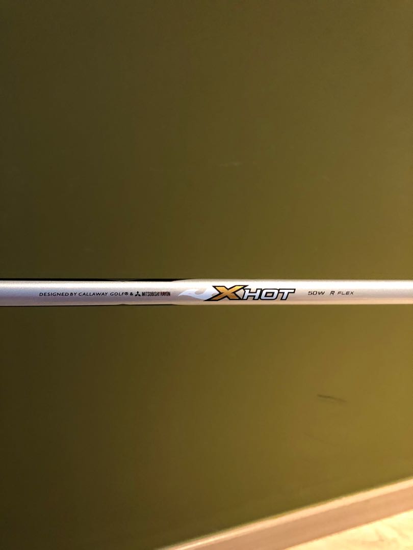 Callaway X Hot 50W R flex Mitsubishi shaft (with Golf Pride grip), Sports Equipment, Sports ...