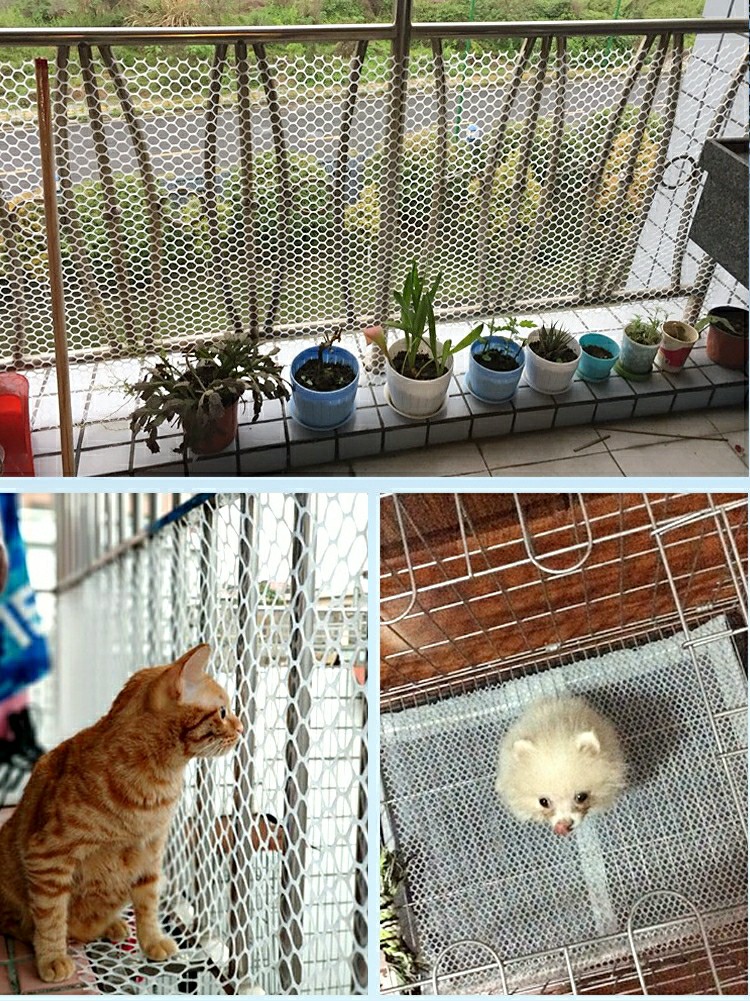 Cat window mesh proof plastic mat 1.2 cm hole, Pet Supplies, Homes ...