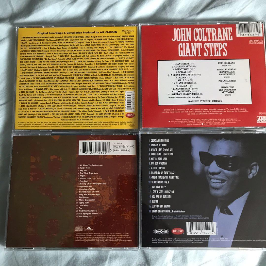 CDs @$8: The Simpsons, Ray Charles, John Coltrane, Hobbies & Toys ...