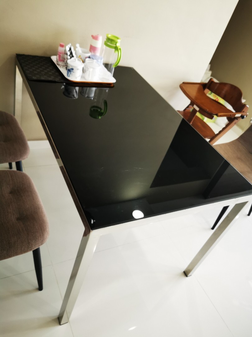 Cellini Dining table 130*82*75 self collection at Punggol, Furniture ...