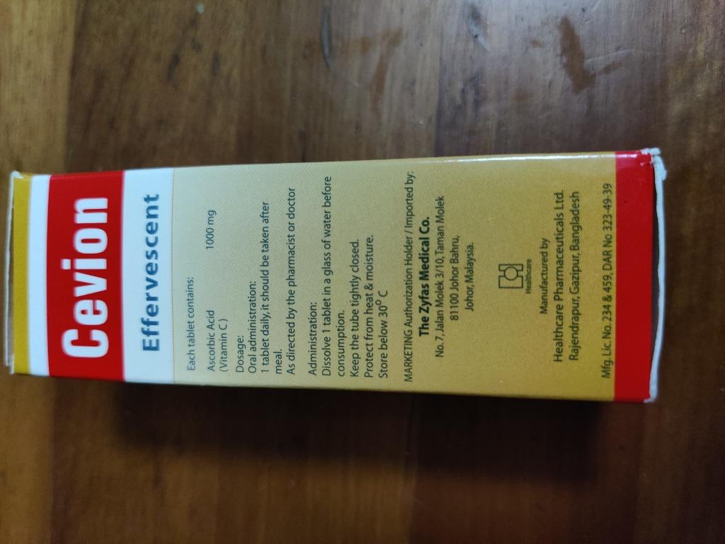 [Brand new] Cevion Vitamin C Effervescent, Health & Nutrition, Health ...